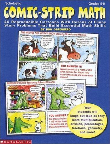Comic-Strip Math : 40 Reproducible Cartoons with Dozens of Funny Story ...