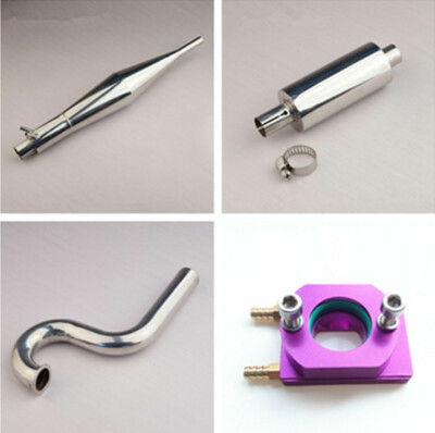Tuned Pipe Exhaust Pipe Silencer Header Zenoah CY GW26i 26cc RC Boat ...