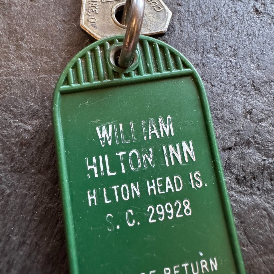 Vtg WILLIAM HILTON INN Hotel Key w/ Fob - Hilton Head, South Carolina ...