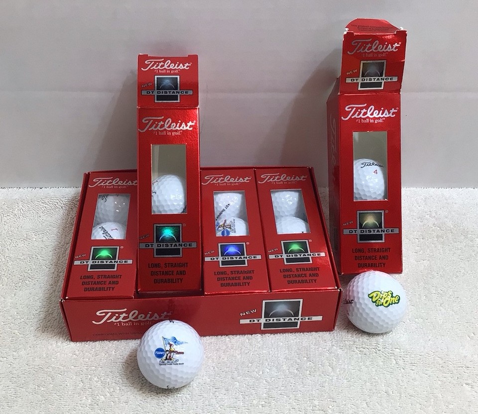 Titleist DT 2-Piece Distance Golf Balls ==== Set Of 15 Balls (New In ...