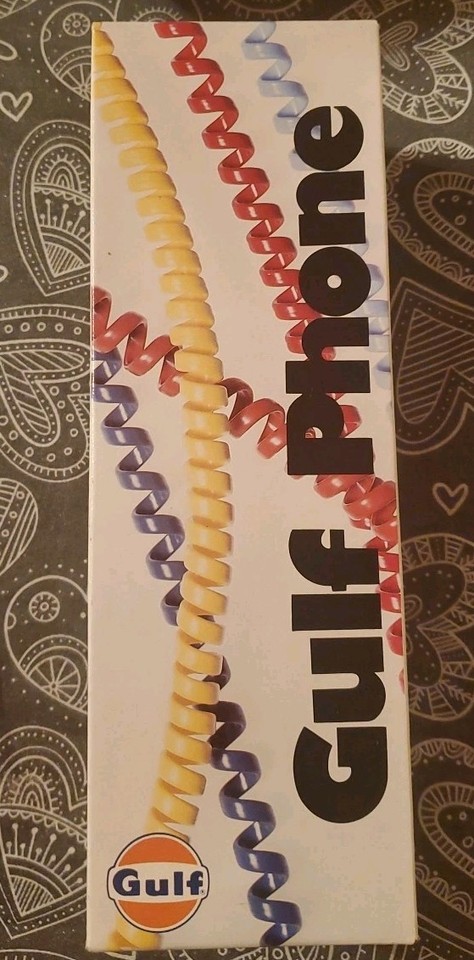 Vintage 1984 GULF Oil Gas Pump TELEPHONE Orange - New Old Stock | eBay UK