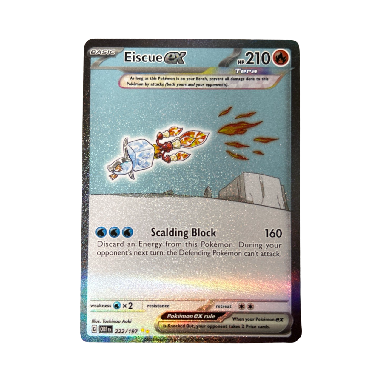 Pokemon TCG Eiscue EX 222/197 Obsidian Flames | eBay