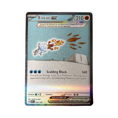 Pokemon TCG Eiscue EX 222/197 Obsidian Flames | eBay