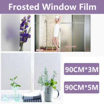 Sand Blast Clear Privacy Frosted Removable Window Glass Film 3M 5M ...
