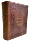 Antique Victorian Embossed Ornate Gilded Gilt Book LIBRARY OF RELIGIOUS ...