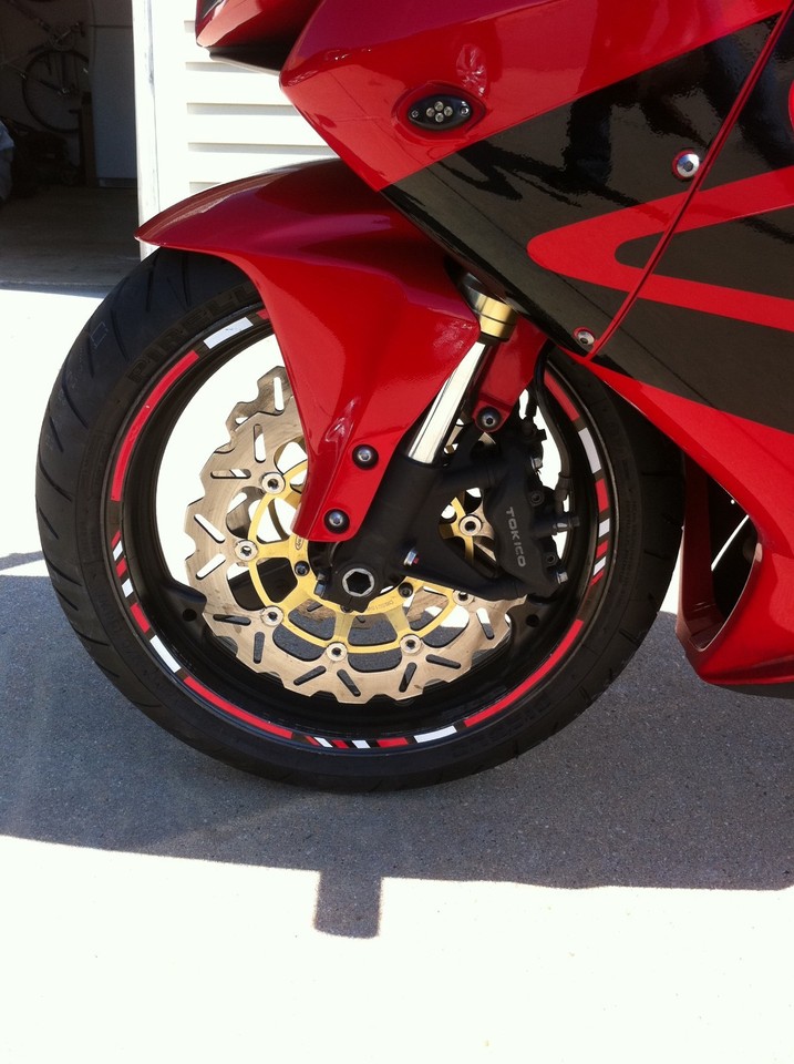 CUSTOM MOTORCYCLE RIM STRIPE WHEEL DECAL TAPE SUZUKI GSXR 600 750 1000 ...