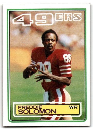 1983 Topps Freddie Solomon Vintage San Francisco 49ers #172 | eBay