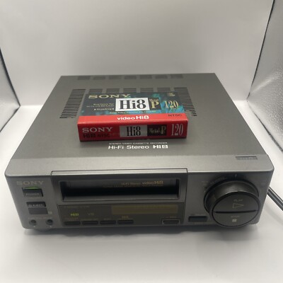 Sony EV-C100 Hi8 Video8 8mm Video 8 Player Recorder Stereo VCR Deck NO ...