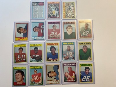 1972 Topps NFL Football - 18 Card Lot | eBay
