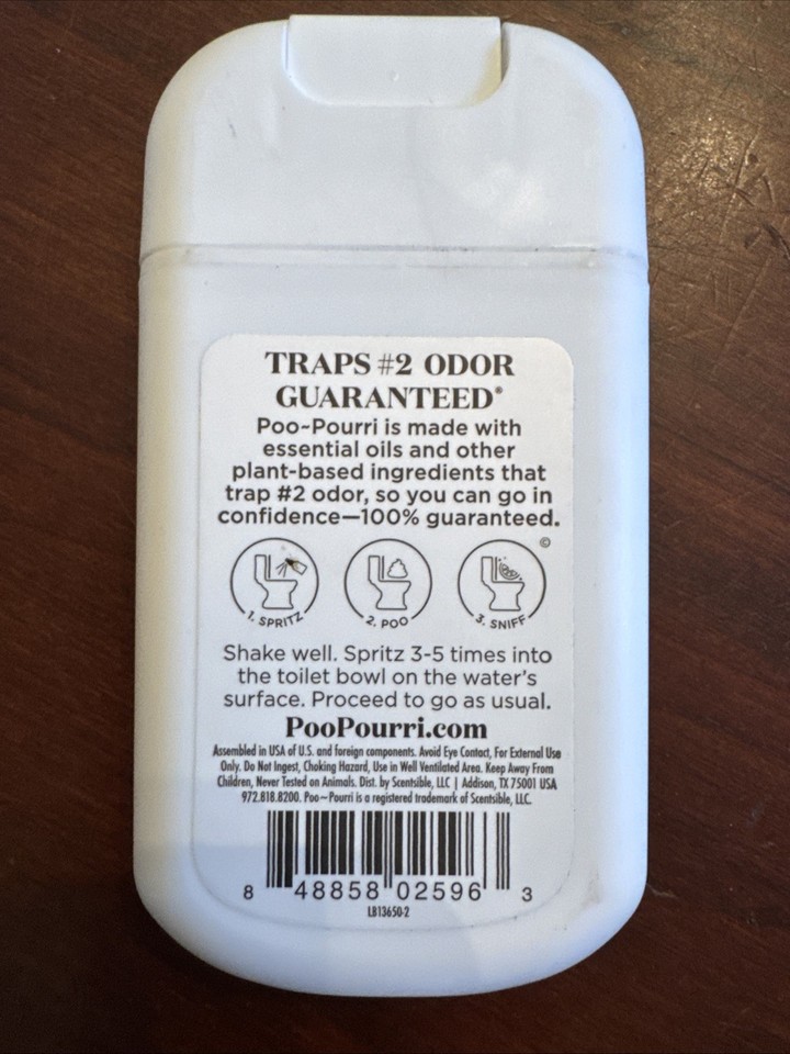 Poo-Pourri Before-You-Go Pocket Toilet Spray, Travel Beach Bum, 1 Fl ...