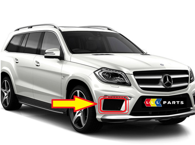 Genuine Mercedes-Benz GL W166 AMG Front Bumper Lower Grill Right ...