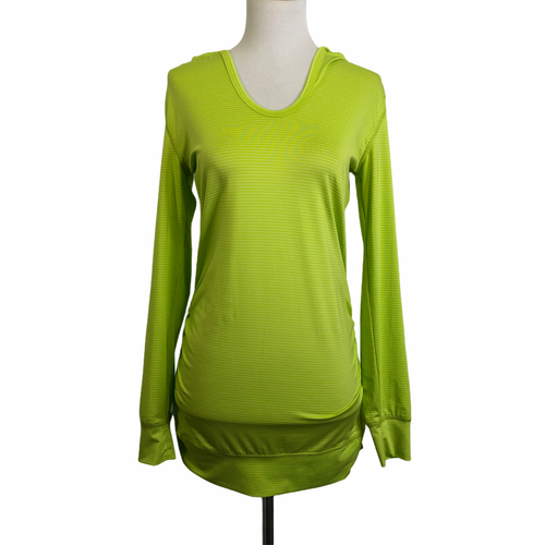 Soybu Pullover Hoodie Top Small Womens Neon Lime Green Long Sleeve ...