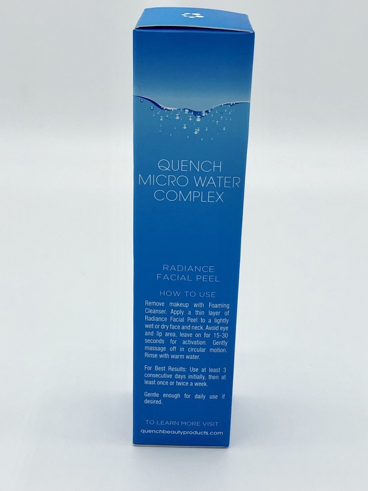 Quench Micro Water Complex Radiance Facial Peel 1.7 Oz. Renew Reveal ...