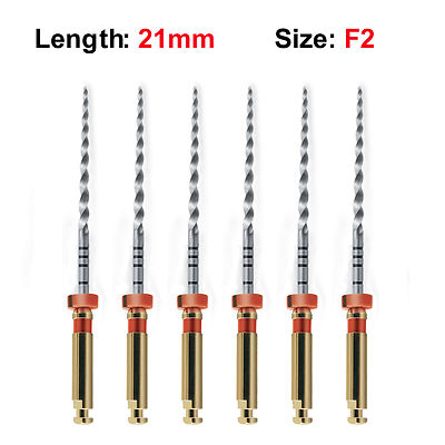 Rotary Files (F2) 21mm Red Nickel Titanium 6/pk | eBay