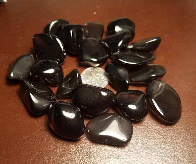 Tumbled and Polished Gem Quality Apache Tear Stones | eBay