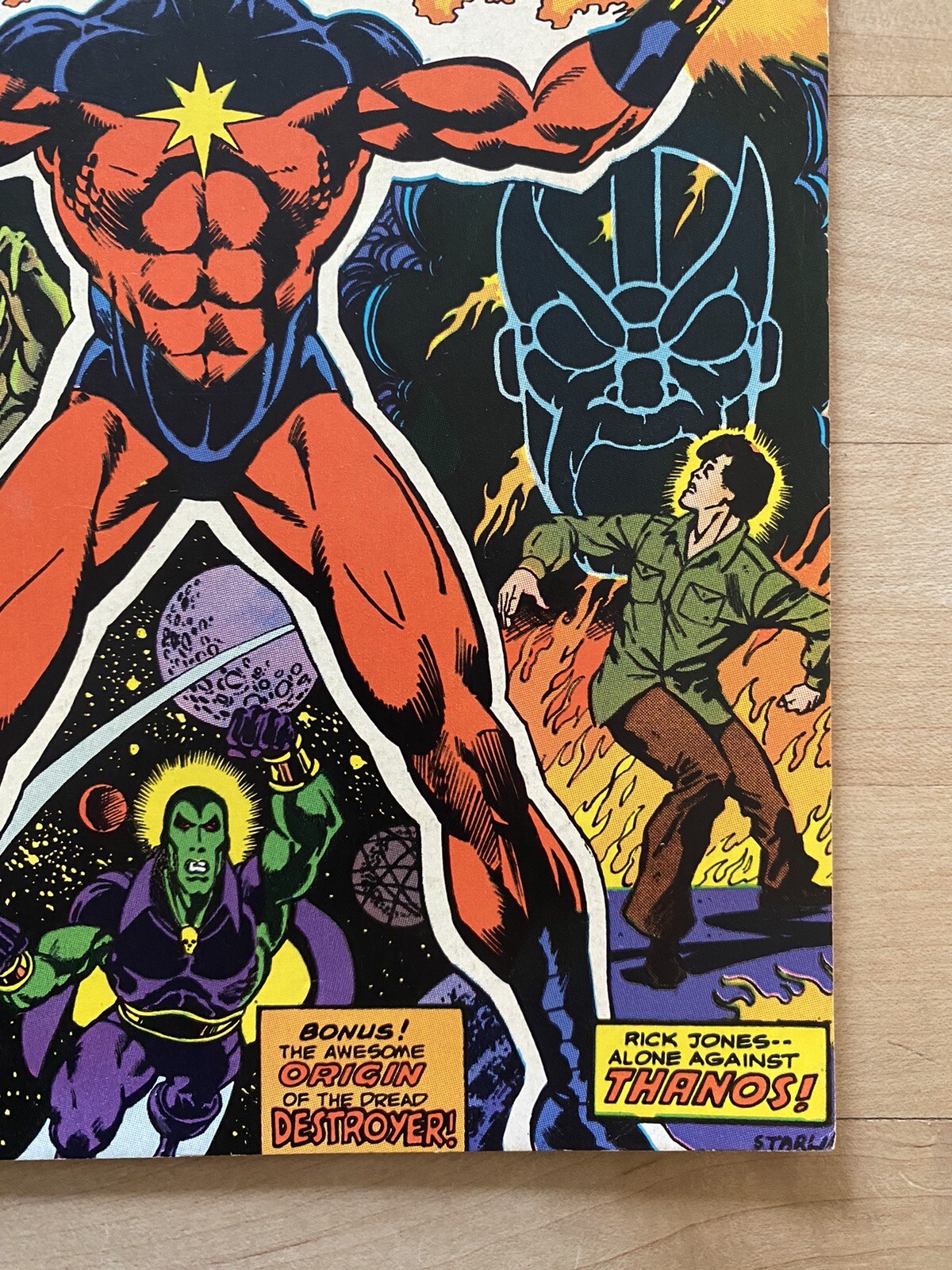 CAPTAIN MARVEL #32 - ORIGIN OF DRAX THE DESTROYER! MARVEL COMICS ...