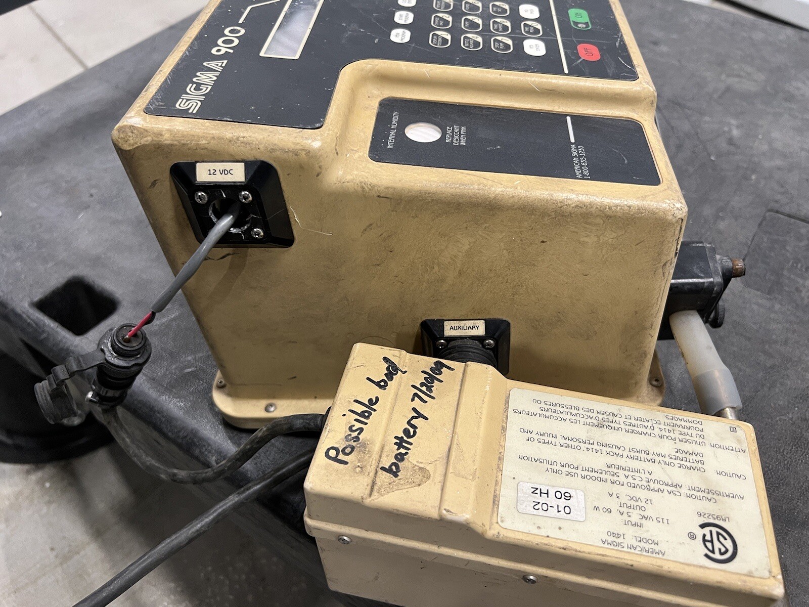 Hach SIGMA 900 Portable Autosampler CONTROLLER w Battery charger As iS ...