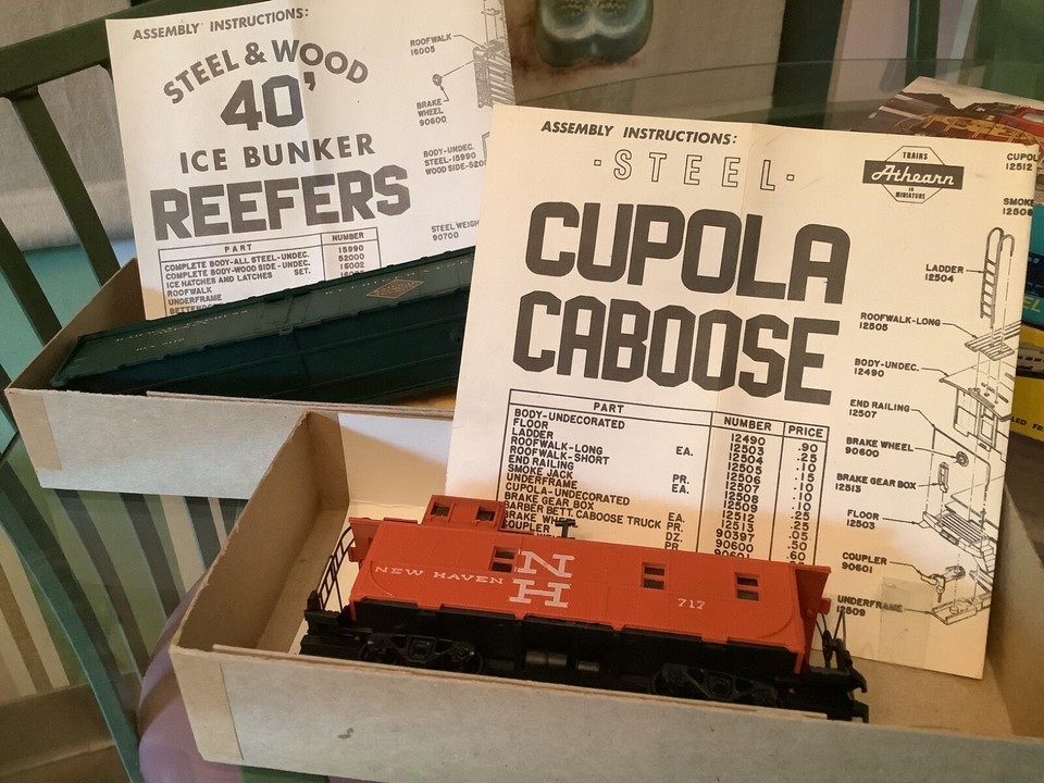 Athearn Lot of 6 Vintage Trains in Miniature HO scale Untested | eBay