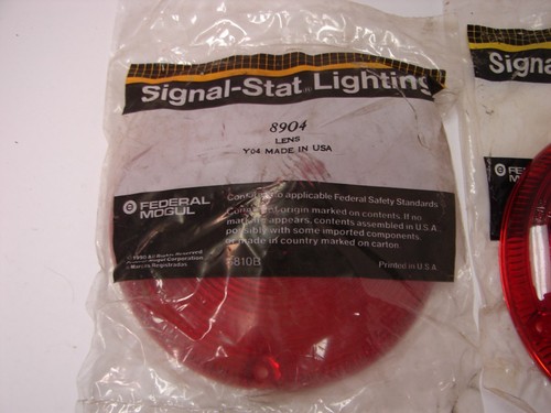 SIGNAL STAT 8904 Red 77-06204 Bus Truck Trailer Lighting Stop Taillight ...