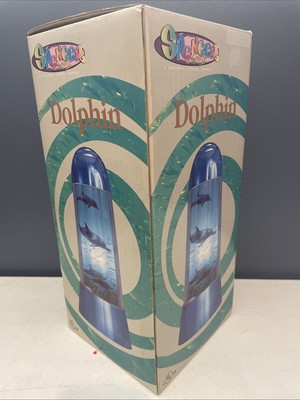 Vintage Dolphin Rotating Motion Lamp Light Spencer Gifts w/ Original ...