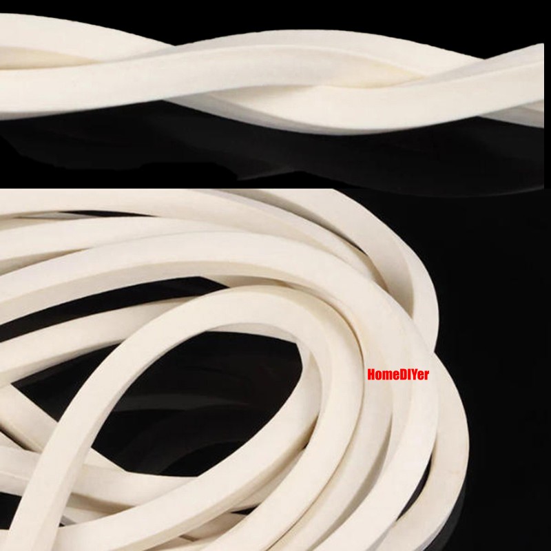 Square Silicone Rubber Sponge Seals Strips White Foam Sealing Strip ...