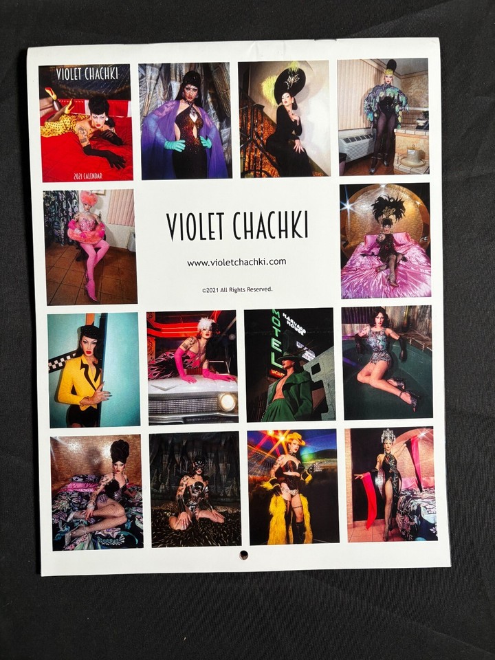 RARE OOP Violet Chachki 2021 Calendar RuPaul's Drag Race Season 7 Queen ...