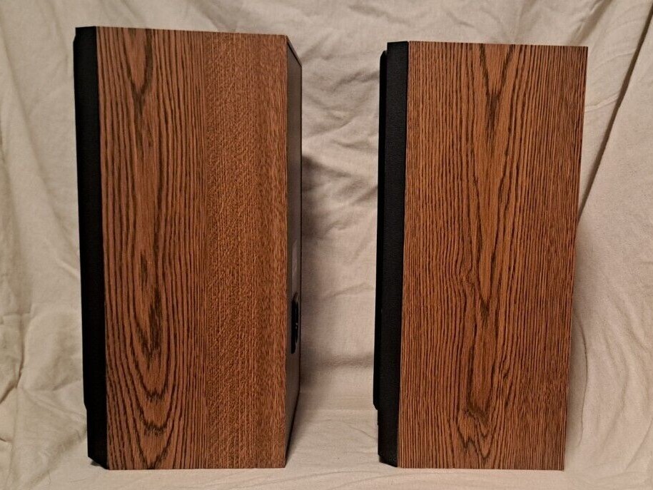 Vintage POLK AUDIO Model S-4 Woodgrain Bookshelf Speakers Dynamic ...