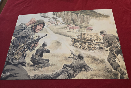 WEHRMACHT ARMY TANK DESTRUCTION STRIP German Third Reich Poster Print ...