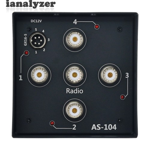 AS104 Automatic HF Shortwave Antenna Switcher w/AC104 Radio Band ...