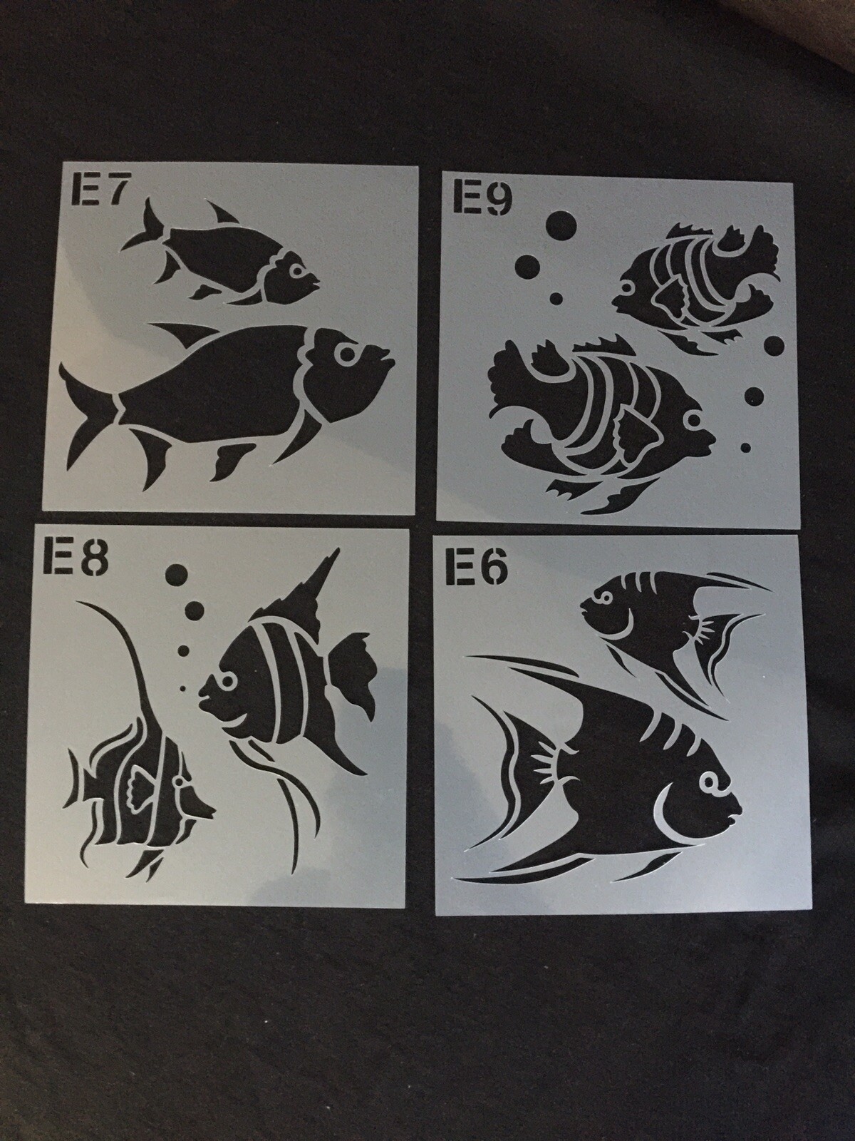 Tropical Fish Stencil