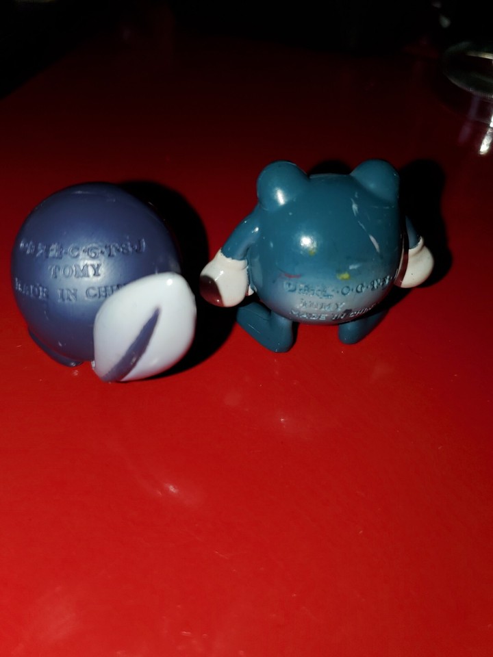 Poliwag Poliwhirl Magikarp Totodile TOMY Pokemon Miniature Figure 1999 ...