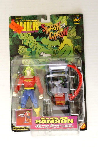 INCREDIBLE HULK SMASH AND CRASH DOC SAMSON TOY BIZ 1997 NEW MOC | eBay