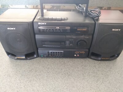 Sony CFS-1055 Portable Am/Fm Cassette Player With Detachable Speakers ...