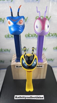 Lot Of 3 PEZ - BUGZ CHARACTERS 2000 - SUPER BEE - BARNEY BEETLE ...