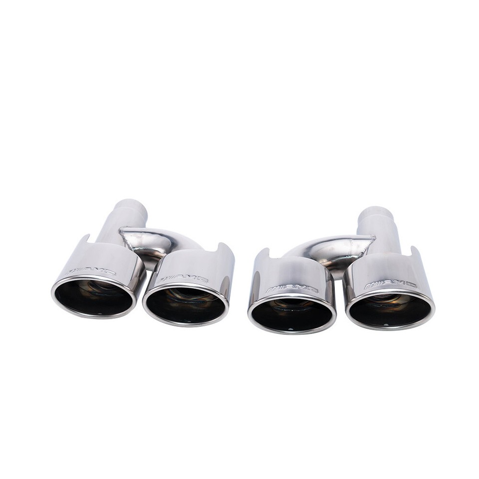C63 Exhaust Muffler Tips AMG For C250 C300 C350 Mercedes W204 W211 C ...