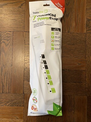 TrickleStar 7 Outlet Advanced Power Strip Surge Protector Energy Saver ...