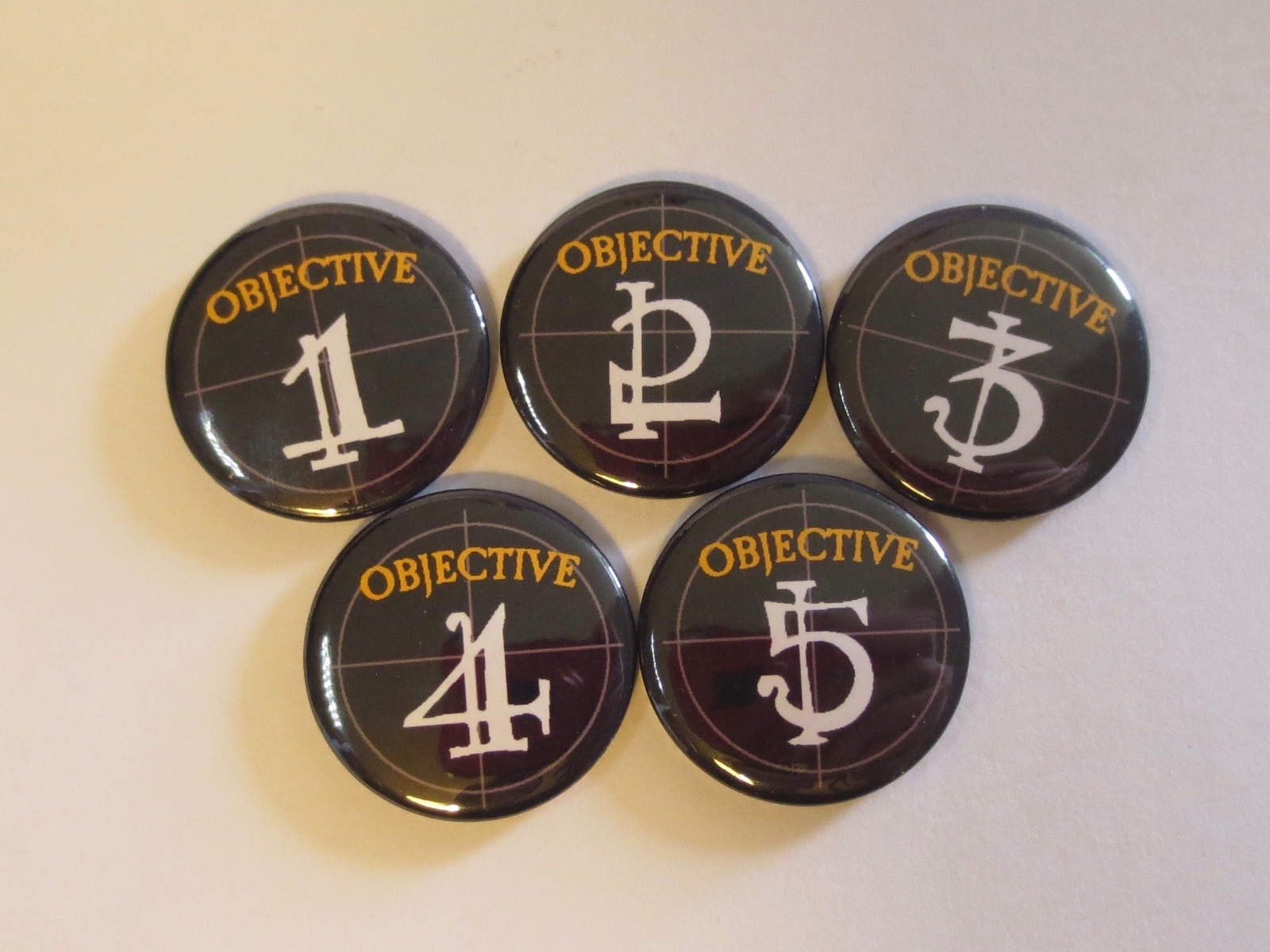 1-5 Objective Markers 25mm Game Tokens Warhammer Bolt Action Age of ...