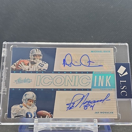 2018 Panini Absolute Iconic Ink Michael Irvin Jay Novacek Auto 1/1 | eBay