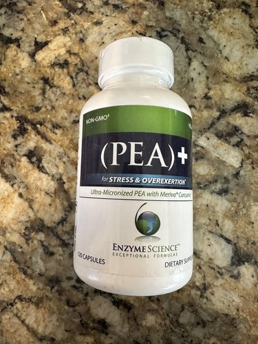 Enzyme Science PEA + For Stress & Overexertion Supplement 120 Capsules ...