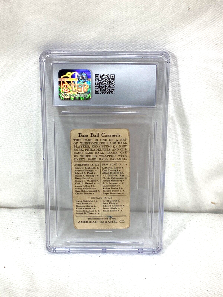 1908 E91-A American Caramel Michael Donlin Card CSG 1 New York Baseball ...