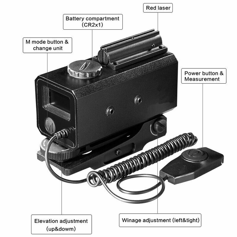 LaserWorks LE-032 1200M 1KM rangefinder, Hunting Sporting, visible ...
