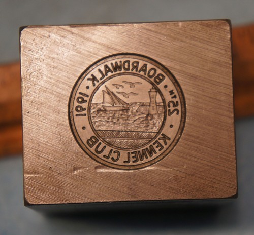 WILDWOOD NJ Boardwalk Kennel Club 1991 25th Anniv Pin STEEL STAMPING ...