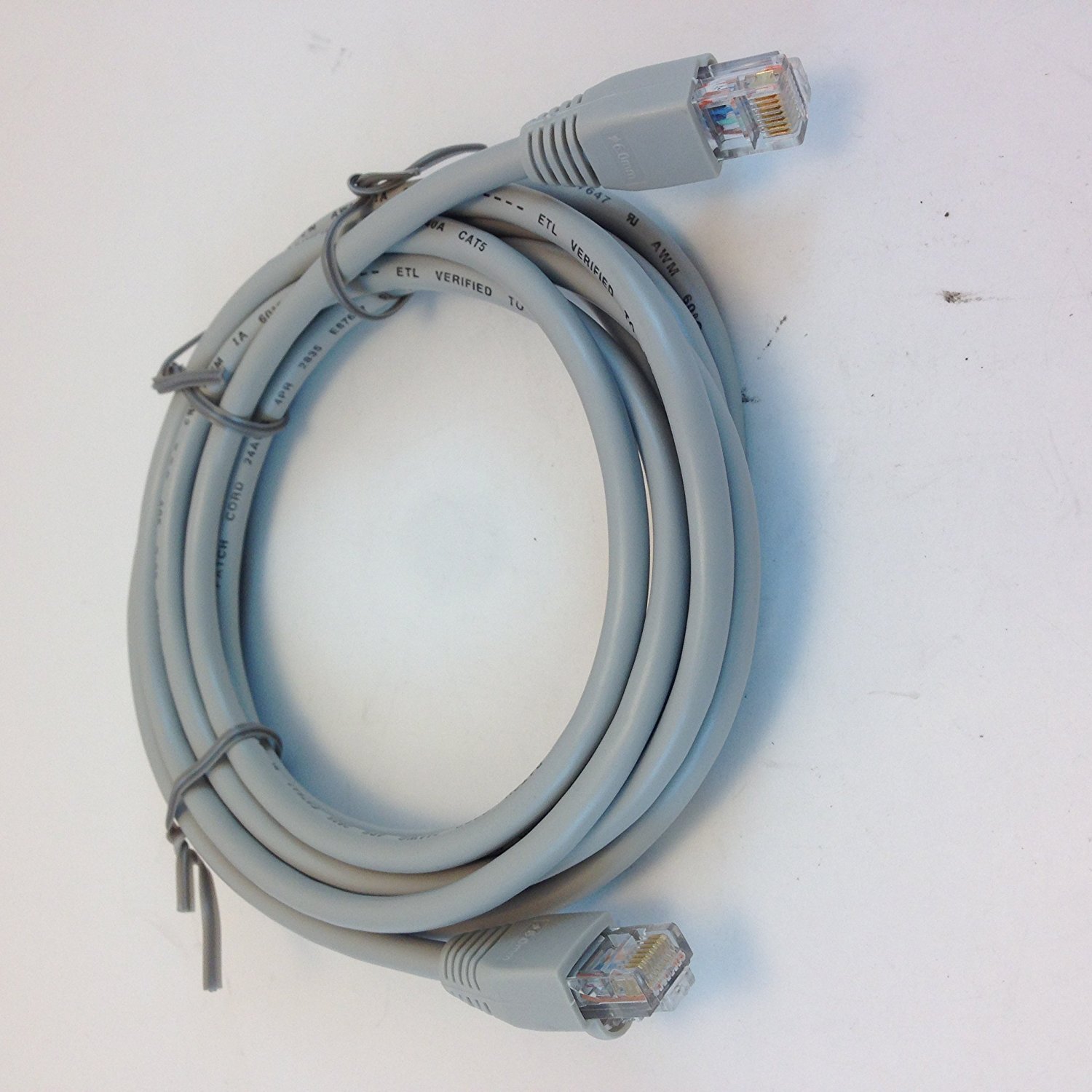 1 PIECE - CES - ETHERNET CABLE 10FT RJ45 MALE TO MALE GREY DSL/CABLE ...