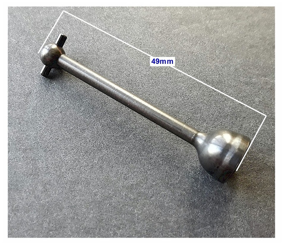 1x Vintage RC Car 1/10 MIP 49mm CVD Dark Bone Shaft HPI Associated ...