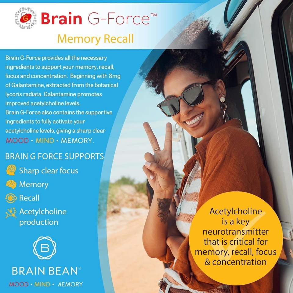 Brain G-Force | for Optimal Brain Function | with Galantamine, R-Lipoic ...