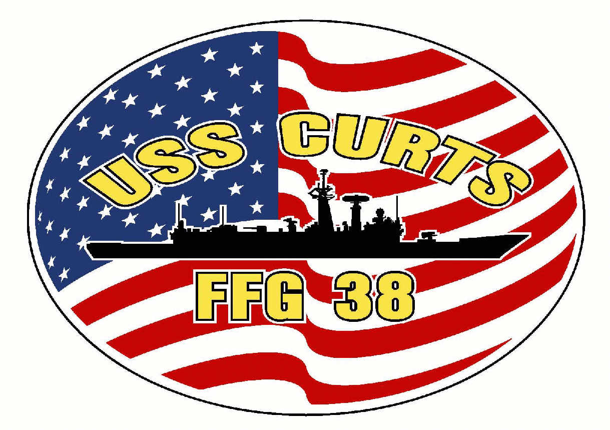 USS CURTS FFG 38 Oval Decal / Sticker Military USN U S Navy S07 | eBay