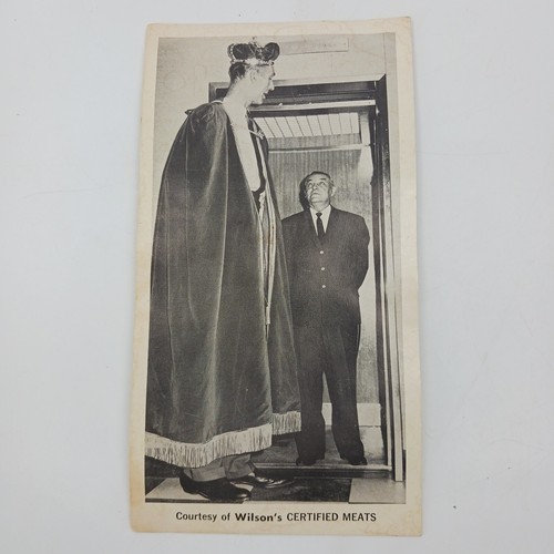 SIGNED Wilson's Certified Meats advertising card black & white photo ...