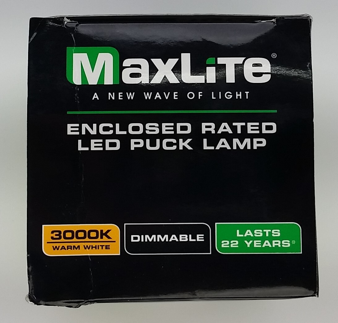 Maxlite 10W (60W Equal) LED GU24 3000K LED Puck Light Bulb replaces TCP ...