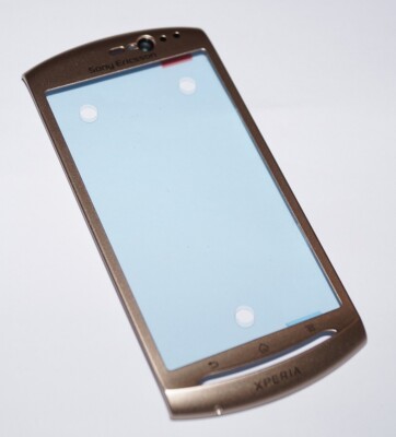 Original Sony Ericsson xperia Neo MT15i Housing Frame Front Cover Gold ...
