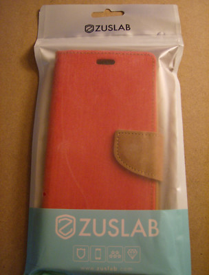 ZUSLAB Galaxy S8 Plus Phone Case Red&Camel Flip Case | eBay